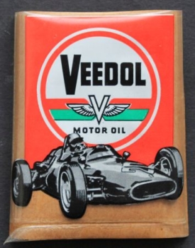 Rare-Automobilia - Veedol Motoroil Plastoprint-Advertising-Sticker 1965