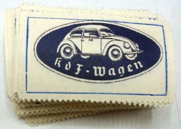 Rare-Automobilia - Volkswagen KdF Wagen 10er Advertising-Stamps 1939