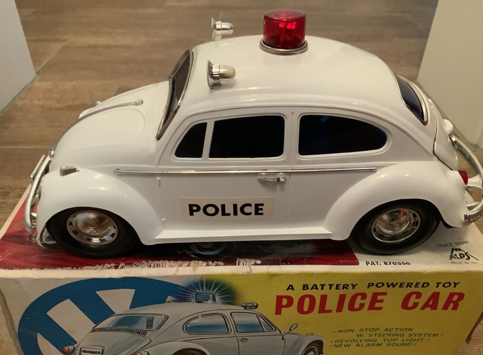 Rare-Automobilia - Alps Volkswagen Beetle Police Car 1972 Plasticmodel ...