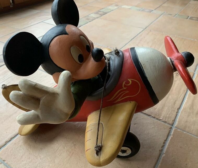 Rare-Automobilia - Disney Mickey Mouse Advertisingfigure in Airplain ...
